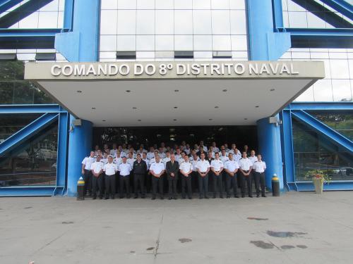 Com8°DN recebe Oficiais do Curso de Estado Maior para Oficiais ...